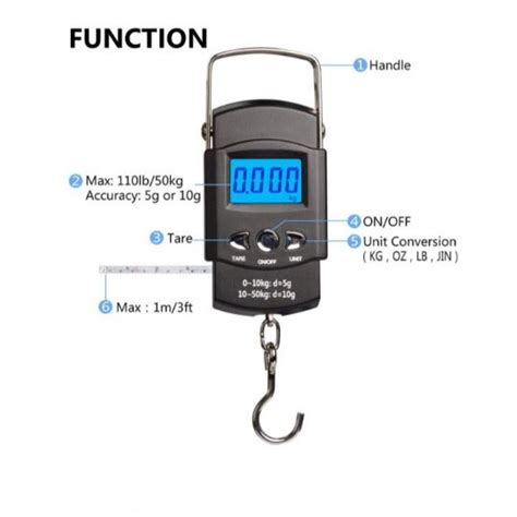 50kg Electronic Portable Digital Scale Hanging Hook Price In Bd Citytech Bd