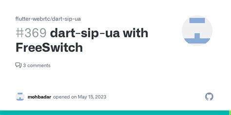 Freeswitch Connectivity Issue Flutter Webrtc Dart Sip Ua Github