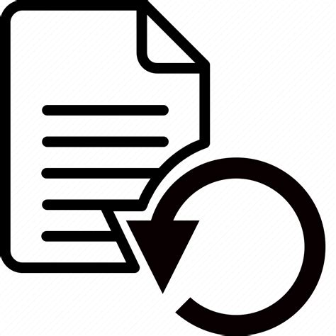Document File History Refresh Reload Sync Update Icon Download