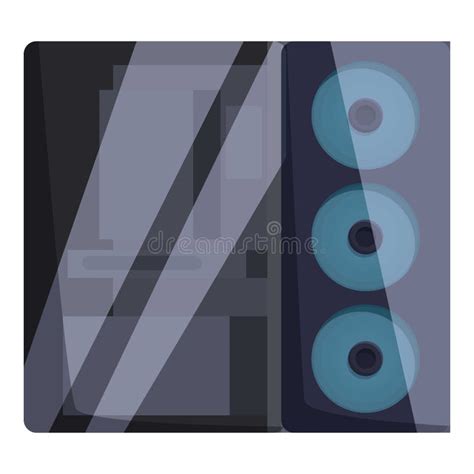 Powerful Personal Computer Gaming Case With Transparent Side Panel Revealing Hardware Stock