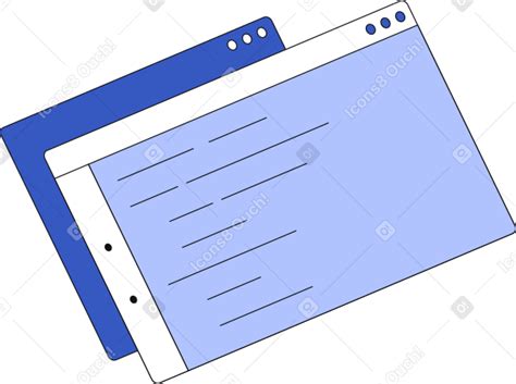 Two Browser Windows With Text Png Svg