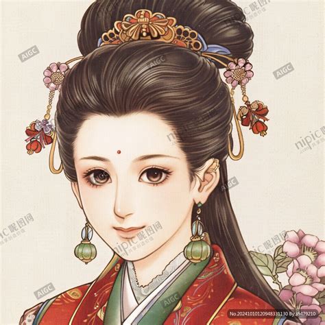 Ai创作图手绘嫔妃 格格头像插画 手绘妃子 清朝美女插画 宫廷美女人物插画 貂蝉人物插画 清朝美人插画 清宫美女插画 手绘贵妃 卡通古代美女