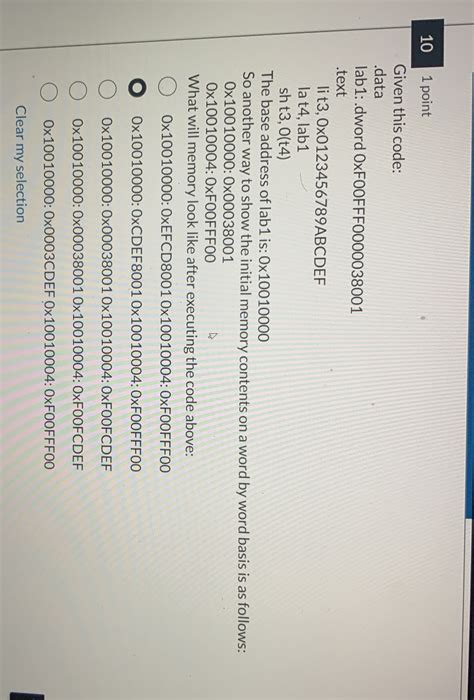 Solved 101 ﻿pointgiven This Code Datalab1 Dword
