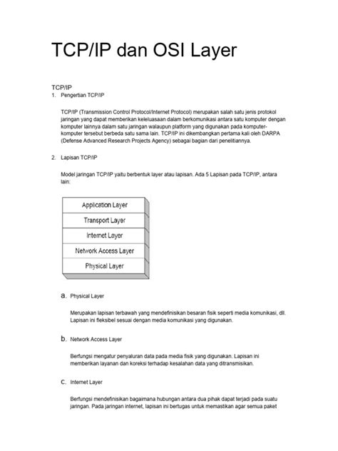 Tcp Ip Dan Osi Layer Pdf