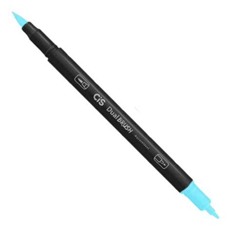 Caneta Brush Pen Cis Dual Brush Aquarelável Ponta Dupla Avulsa Papel