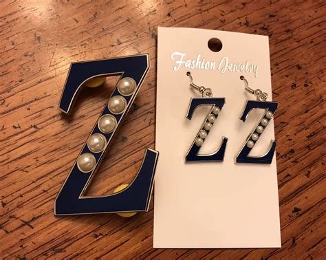 Zeta Phi Beta Blue Z Set Ilovegreekstuff