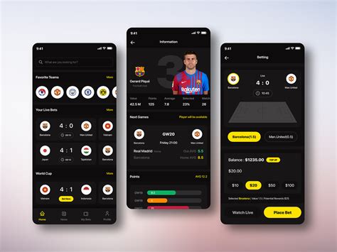 Sports Betting App Behance