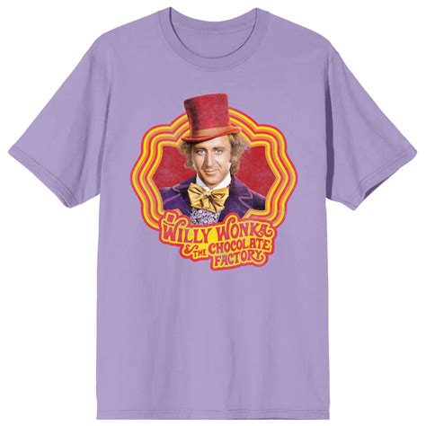 Willy Wonka And The Chocolate Factory Retro Frame Wonka Crew Neck Short