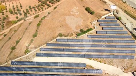 Solar Power Plant And Technology Concept Renewable Energy Smart Grid