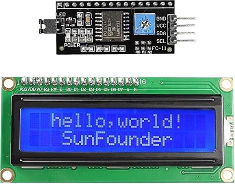 Riden Iic I2c Twi 1602 Serial Lcd Module Display Compatible With
