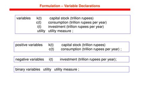 Ppt Introduction To Gams Formulation Of A General Problem Powerpoint