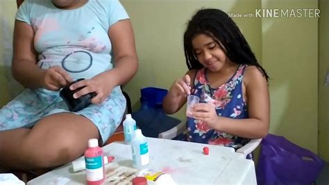 Fazendo Slime Com A Minha Prima Youtube