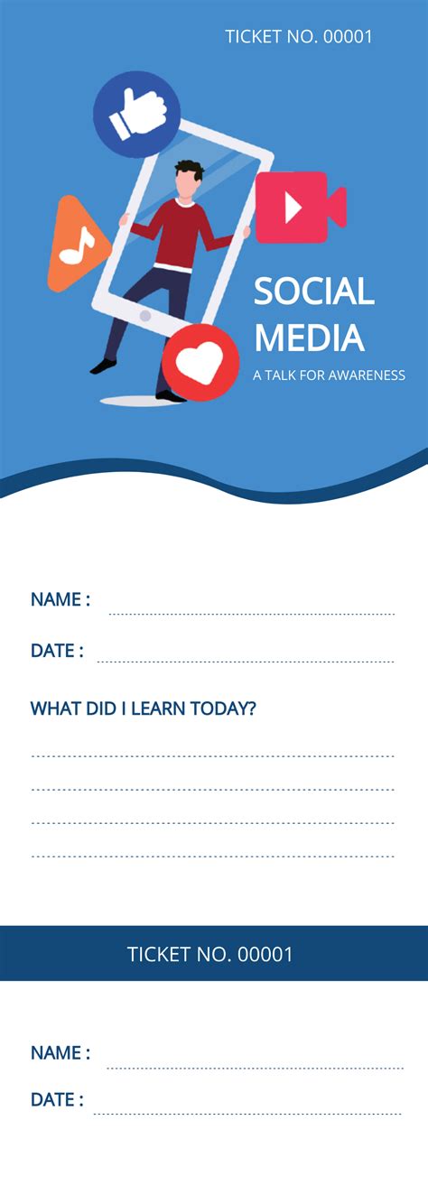 Free Social Media Exit Ticket Template To Edit Online