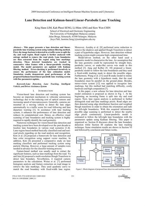 Pdf Lane Detection And Kalman Based Linear Parabolic Lane Tracking Dokumen Tips