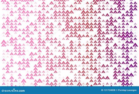 Abstract Colorful Triangles Pattern Background On White Stock