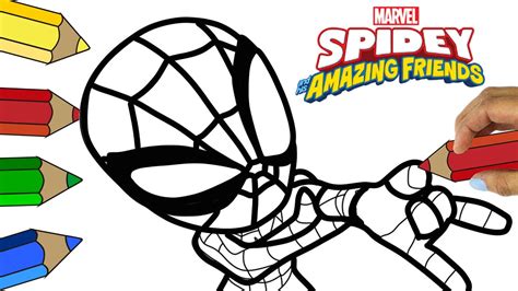 Drawing Of The Marvels Spidey And His Amazing Friends ⭐ How To Draw