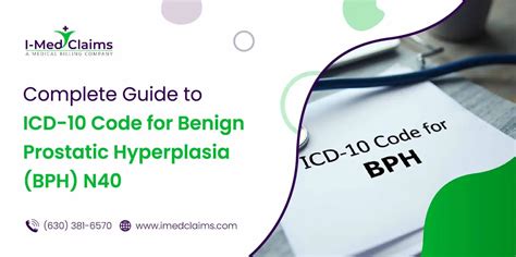 Icd 10 Code For Benign Prostatic Hyperplasia Bph N40