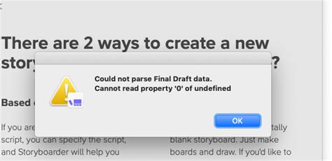 Could Not Parse Final Draft Data · Issue 2041 · Wonderunitstoryboarder · Github