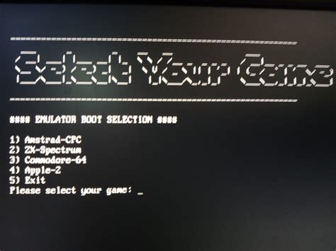 Emulators Boot 4 In 1 ZX C64 Apple2 Amstrad OS Image For Raspberry Pi 4B PI400 Multi Boot
