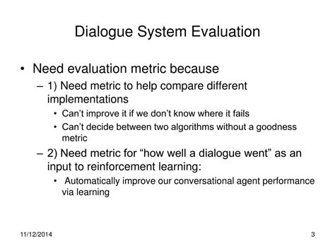 Ppt Evaluating Spoken Dialogue Systems Powerpoint Presentation Free Download Id6525727