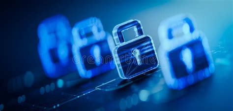 Cyber Security And Data Protection Business Technology Privacy Concept Stock Illustration