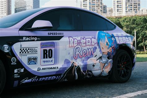 Cryroc Tesla Model3 X Rezero Rem Itasha Design Case