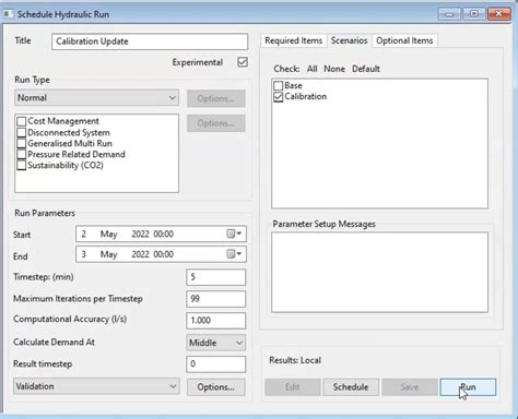 running an automatic calibration simulation autodesk