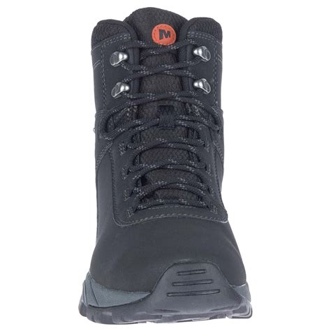 Vego Mid Leather Waterproof Black Mens Hiking Shoes Merrell Online