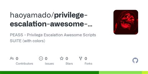 Github Haoyamadoprivilege Escalation Awesome Scripts Suite Peass