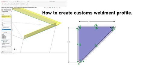How To Create Customs Weldment Profile In SolidWorks YouTube