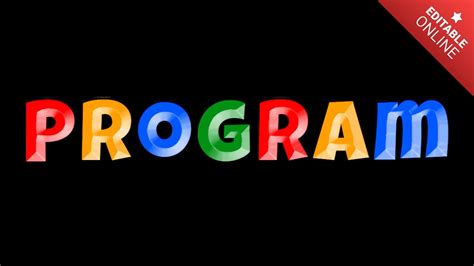 Program Home Text Effect Generator