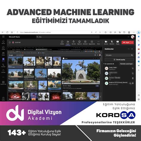 kordsa ile advanced machine learning eğitimi digital vizyon akademi