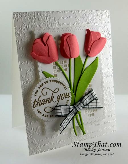 Stampin Up Flowering Tulips Stamp Set Above And Beyond
