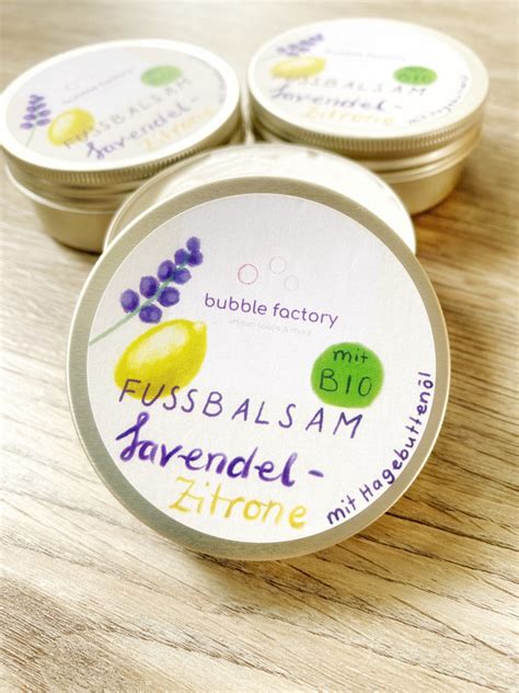 Fussbalsam Lavendel Zitrone Mit Bio Bubble Factory Onlineshop Für
