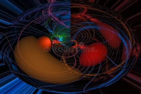 Abstract Digital Fractal Surreal Sparkle Flame Concept Explosion