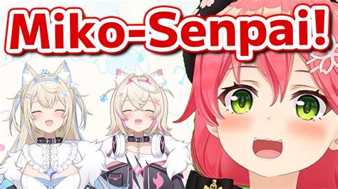 【新着】miko Looks So Satisfied After Getting Called Quotsenpaiquot By Fuwamoco さくらみこ切り抜きまとめました
