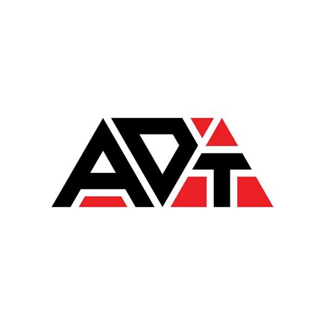ADT Triangle Letter Logo Design With Triangle Shape ADT Triangle Logo