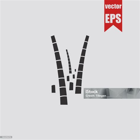 Bamboo Iconvector Illustration Stock Illustration Download Image Now Abstract Art Beauty