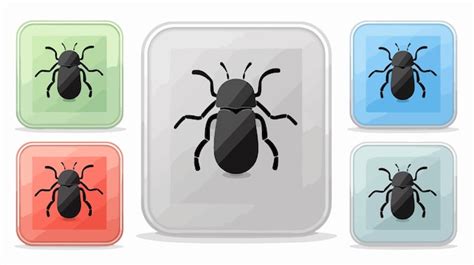 Hardware Bug Flat Grey Pictogram Symbol Premium Ai Generated Vector