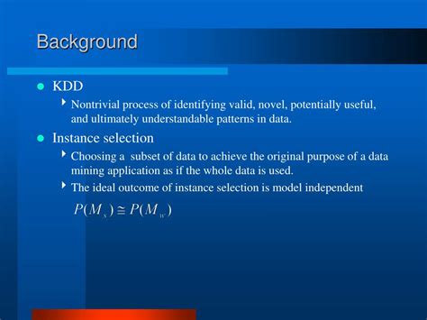 Ppt Data Reduction Via Instance Selection Powerpoint Presentation Free Download Id1831433