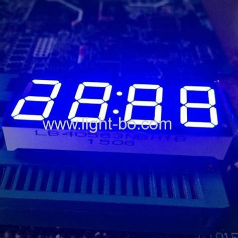 Ultra Blue 0 56 4 Digit 7 Segment Led Clock Display Common Cathode For Clock Indicator