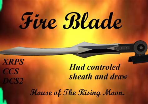 Second Life Marketplace Fire Blade