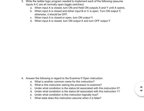 Solved 3 Write The Ladder Logic Program Needed To Implement