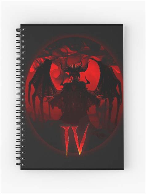 Diablo 4 Spiral Notebook For Sale By Michael Shirt Redbubble