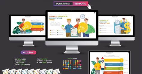 Шаблоны Powerpoint для бизнес анимации Шаблоны презентаций Включая силовая установка и шаблон