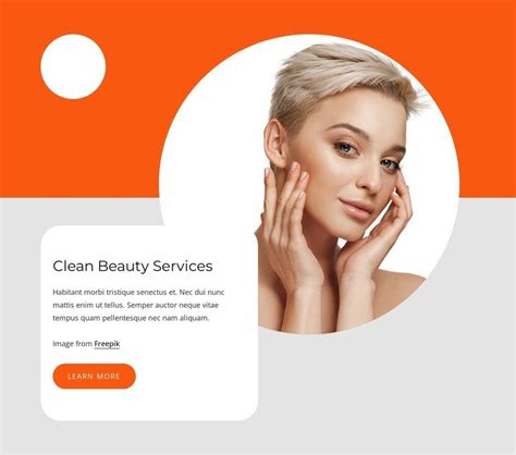 Clean Beauty Services Html Code Example By Nicepage