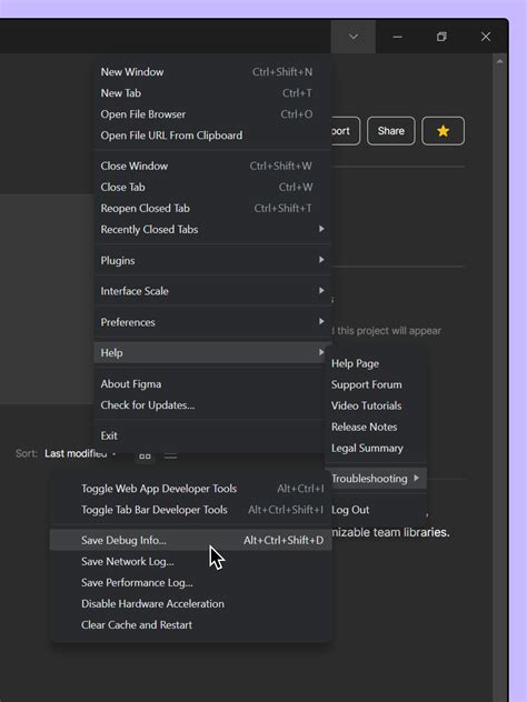 Download Figma Desktop App Debug Logs Figma Learn Help Center