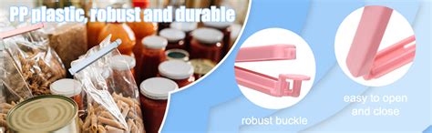 Friusate 30 Pack Food Sealing Clips Plastic Bag Clips Bag