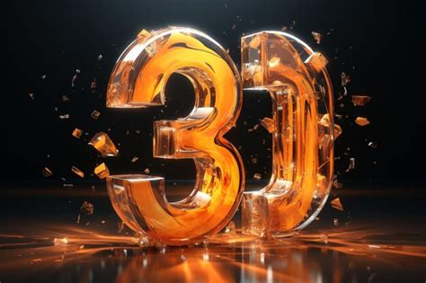 Premium Ai Image Abstract Numbers