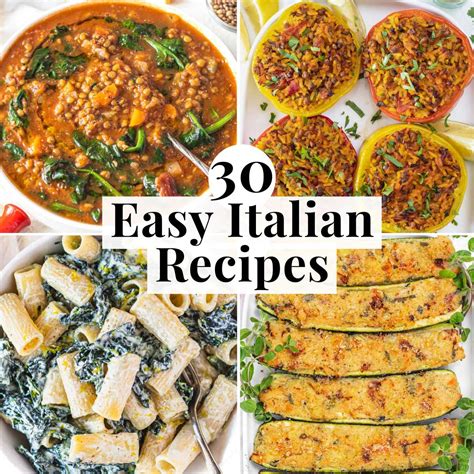 Easy Italian Food Ideas Easy Italian Recipes